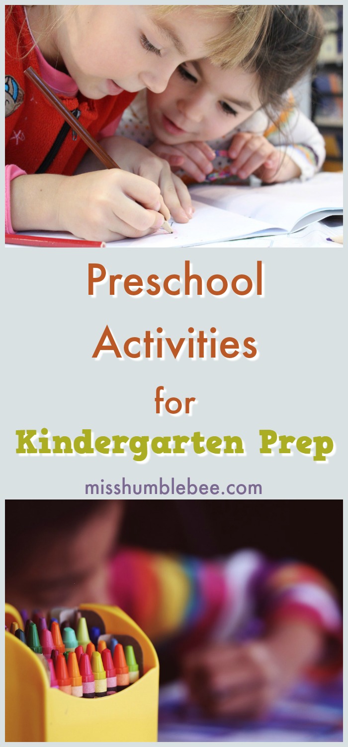 Preschool Activities for Kindergarten Prep