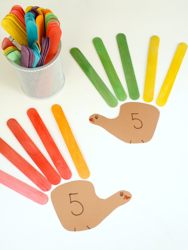 66 TURKEY MATH WORKSHEETS FOR KINDERGARTEN