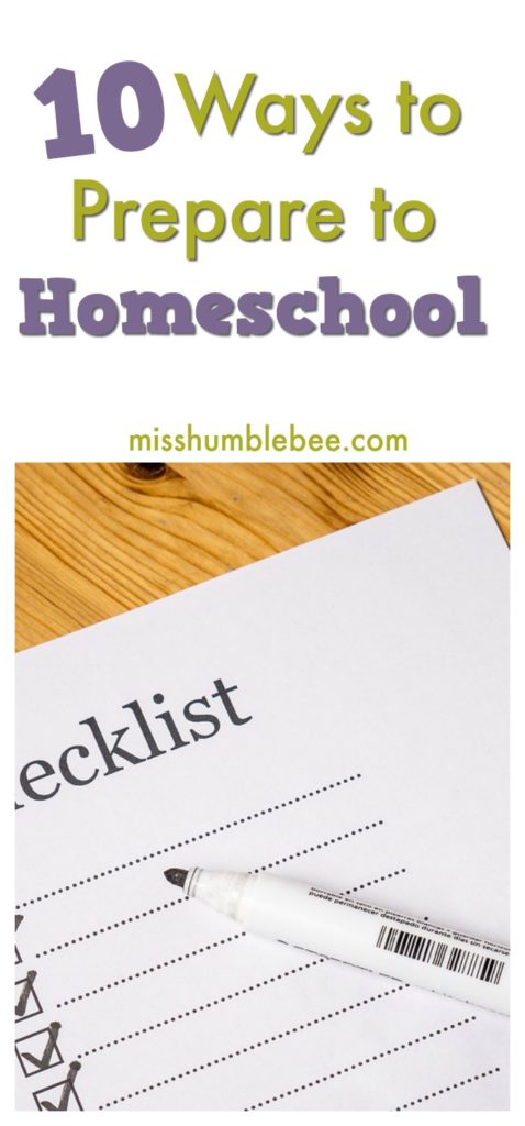 10 Ways to Prepare to Homeschool - Misshumblebee's Blog